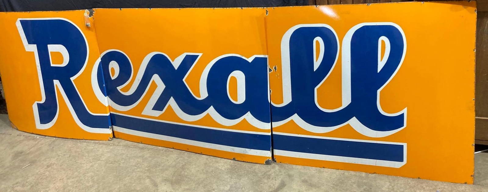 Ssp 3pc Rexall Sign Auction