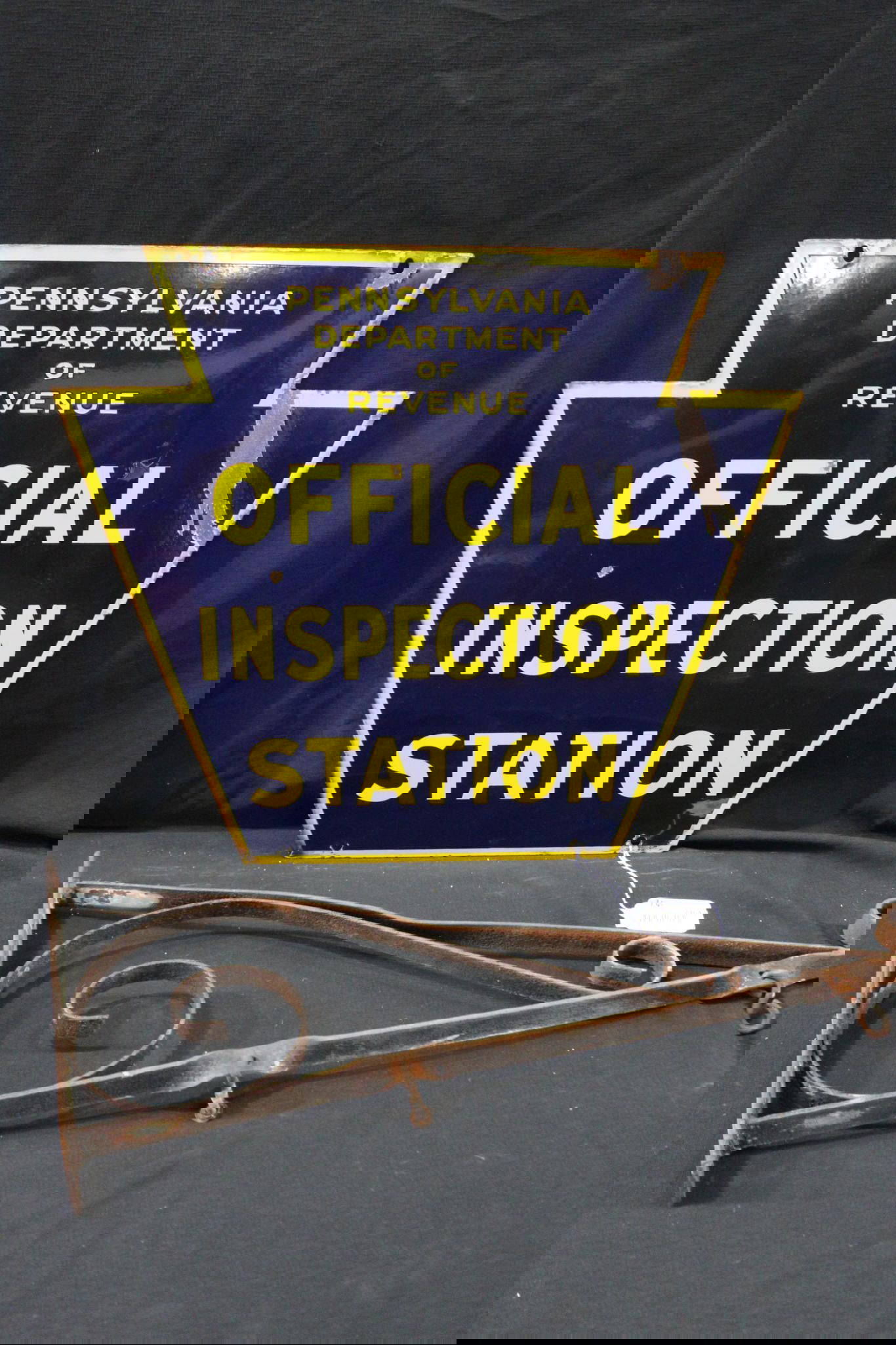 Dsp Official Inspection Station Sign Auction