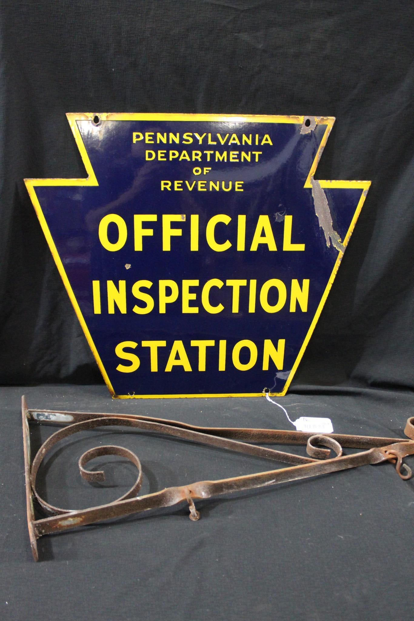 Dsp Official Inspection Station Sign Auction