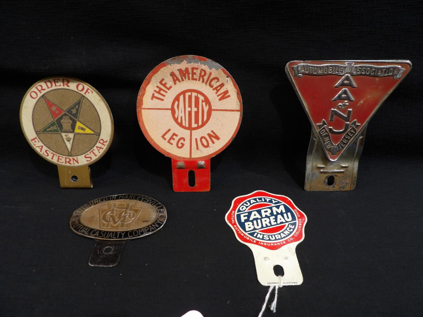 Lot Of 5 License Plate Toppers Auction