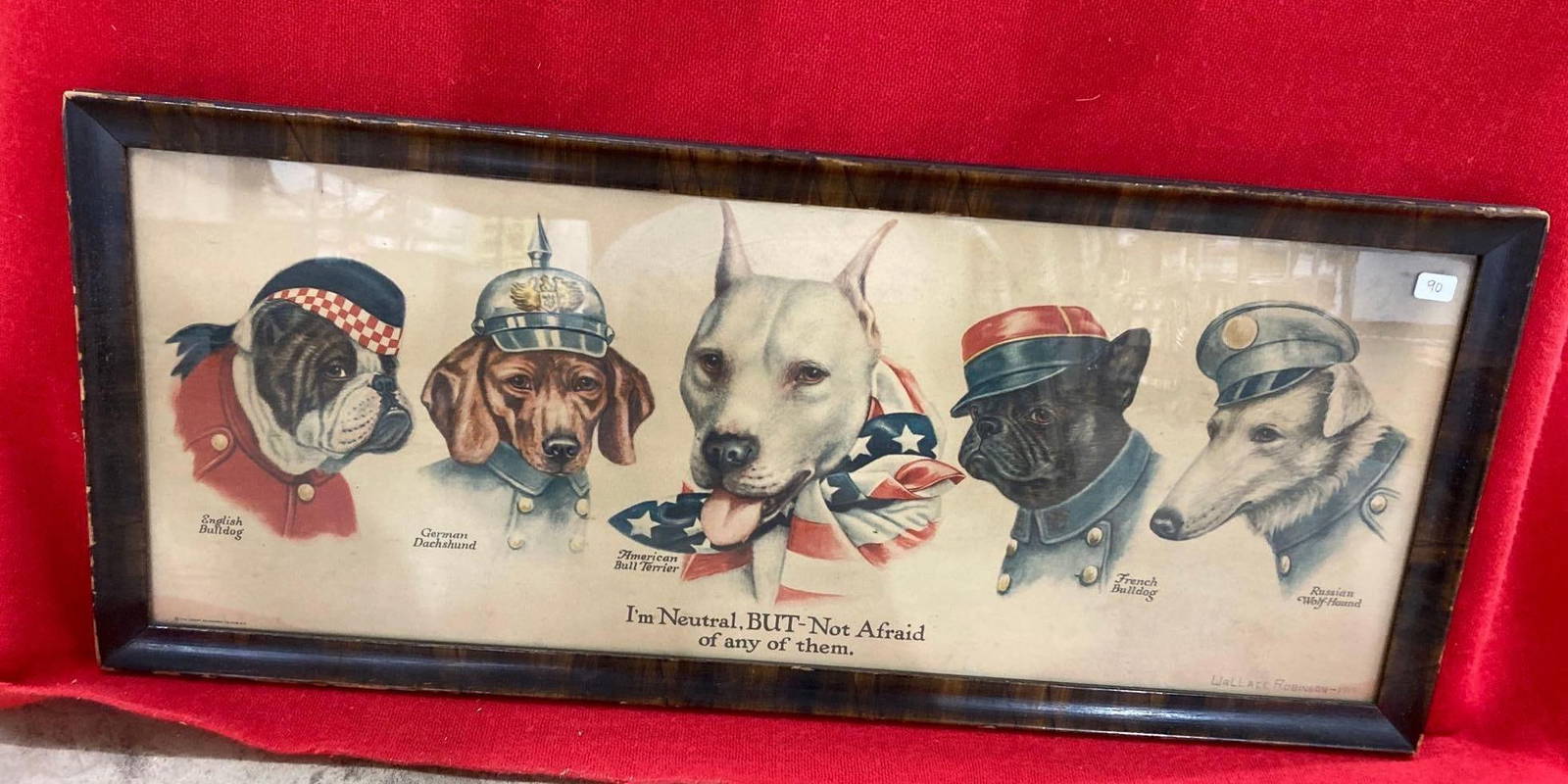 Ww1 Military Dog Print Auction