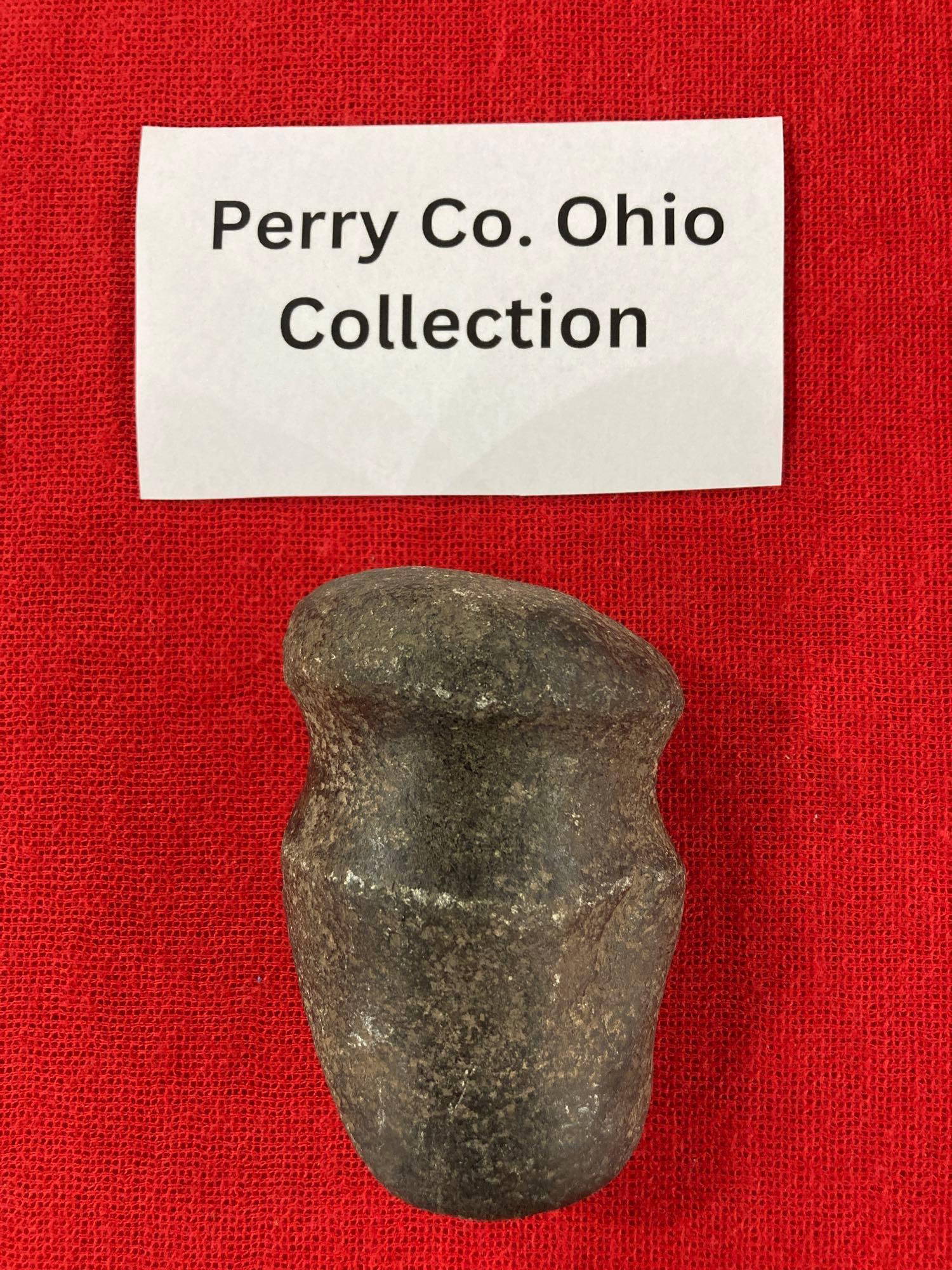 Stone Full Grooved Axe Head Auction