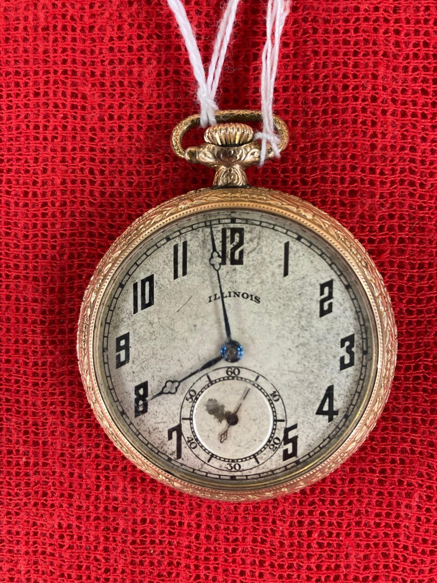 Illinois Springfield 17j Pocket Watch Auction