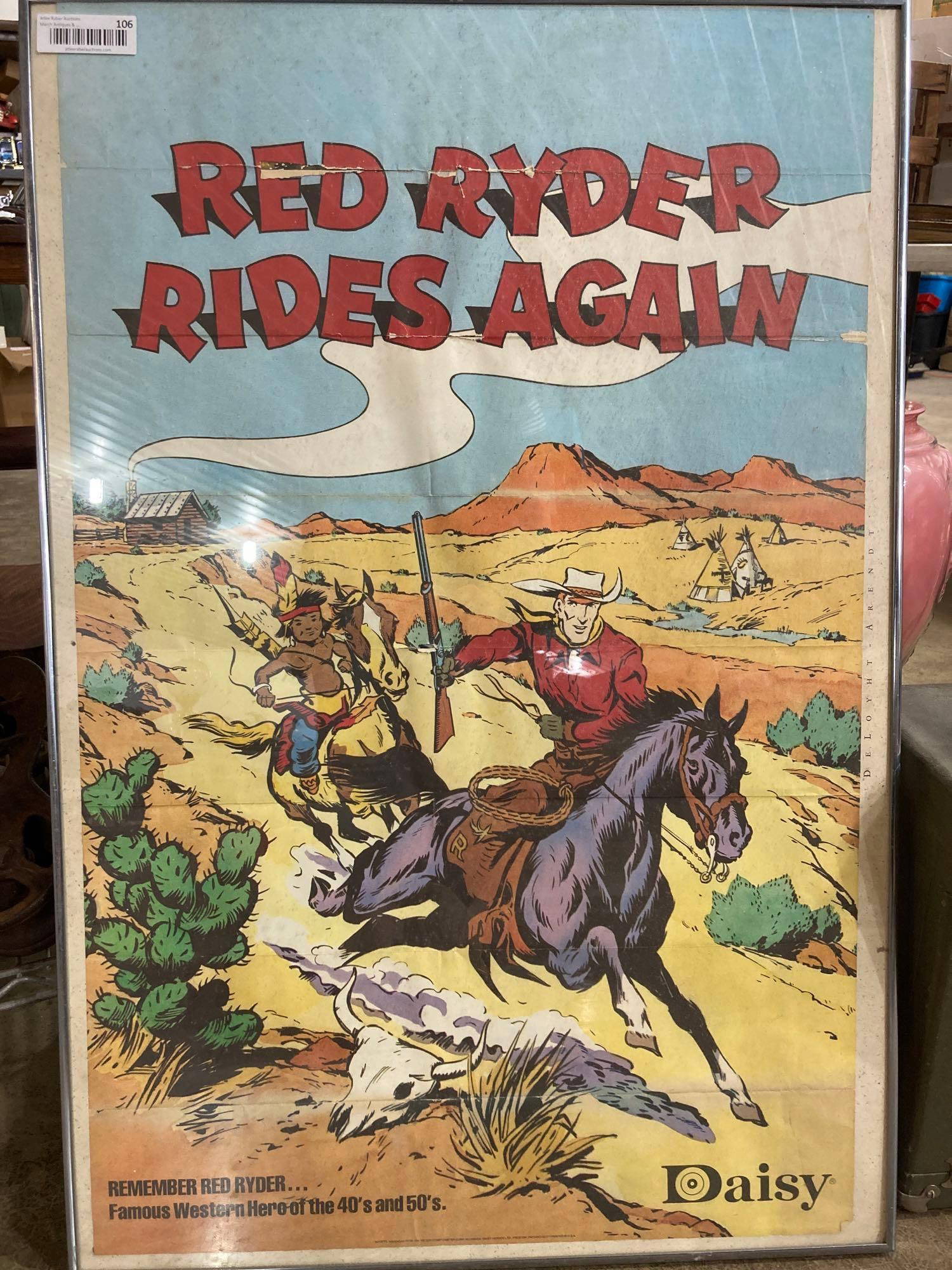 Red Ryder Daisy Western Poster Auction