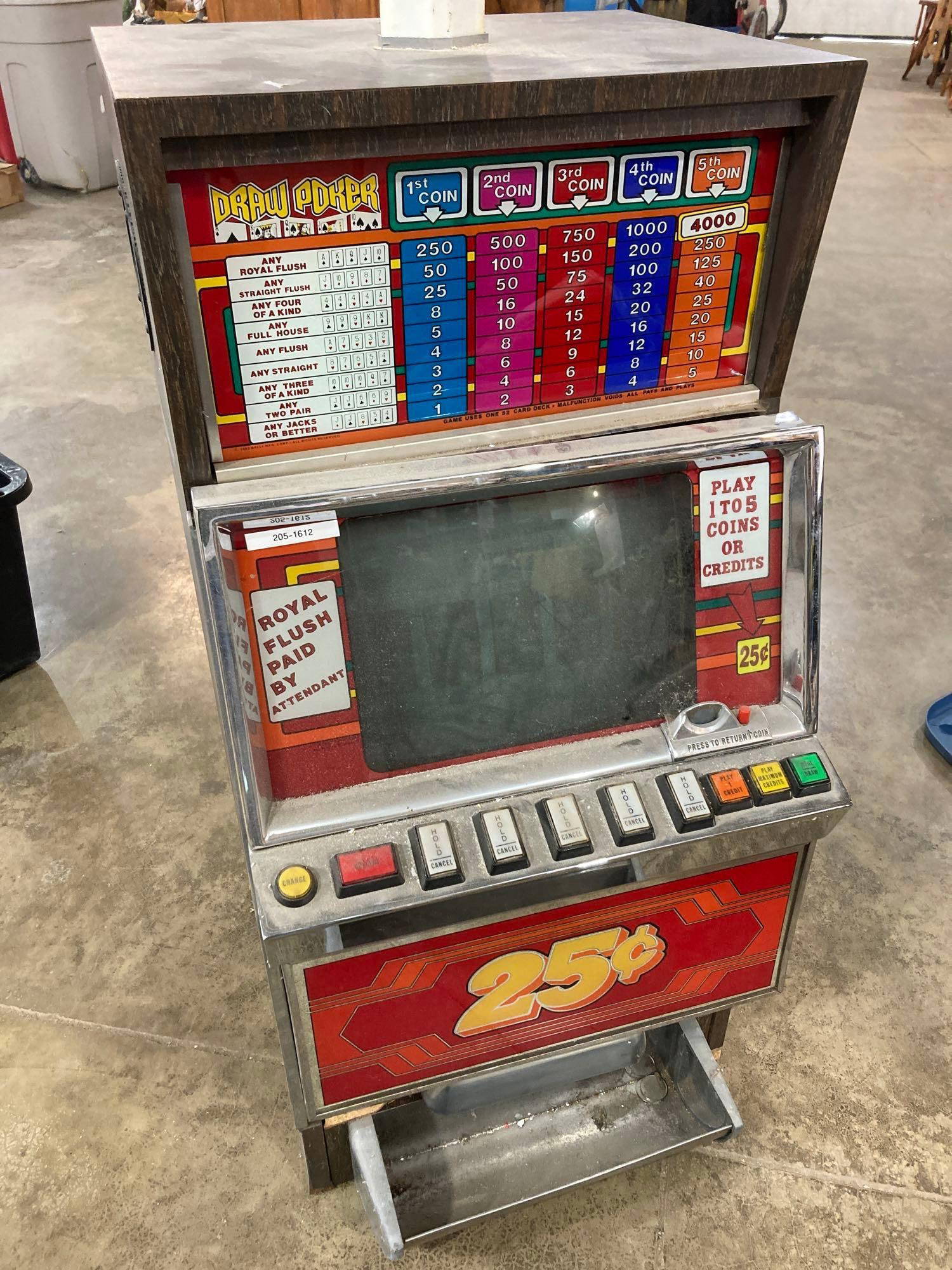 Poker Slot Machine Auction