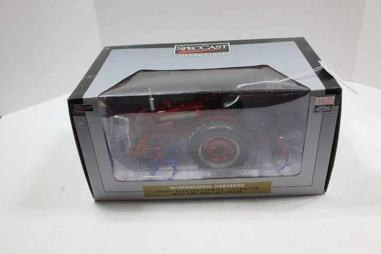 Spec Cast Ih Farmall 350 W/ Two Row Cultivator Higly Detailed Collector ...