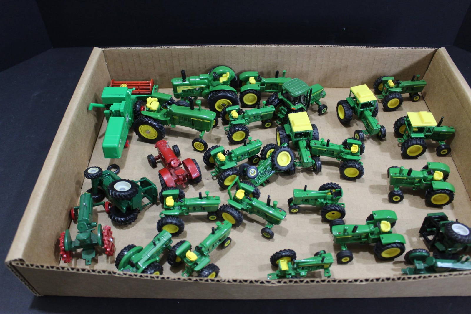 Lot Of 25+ Miniature Farm Toy Tractors Inc. John Deere And More Auction