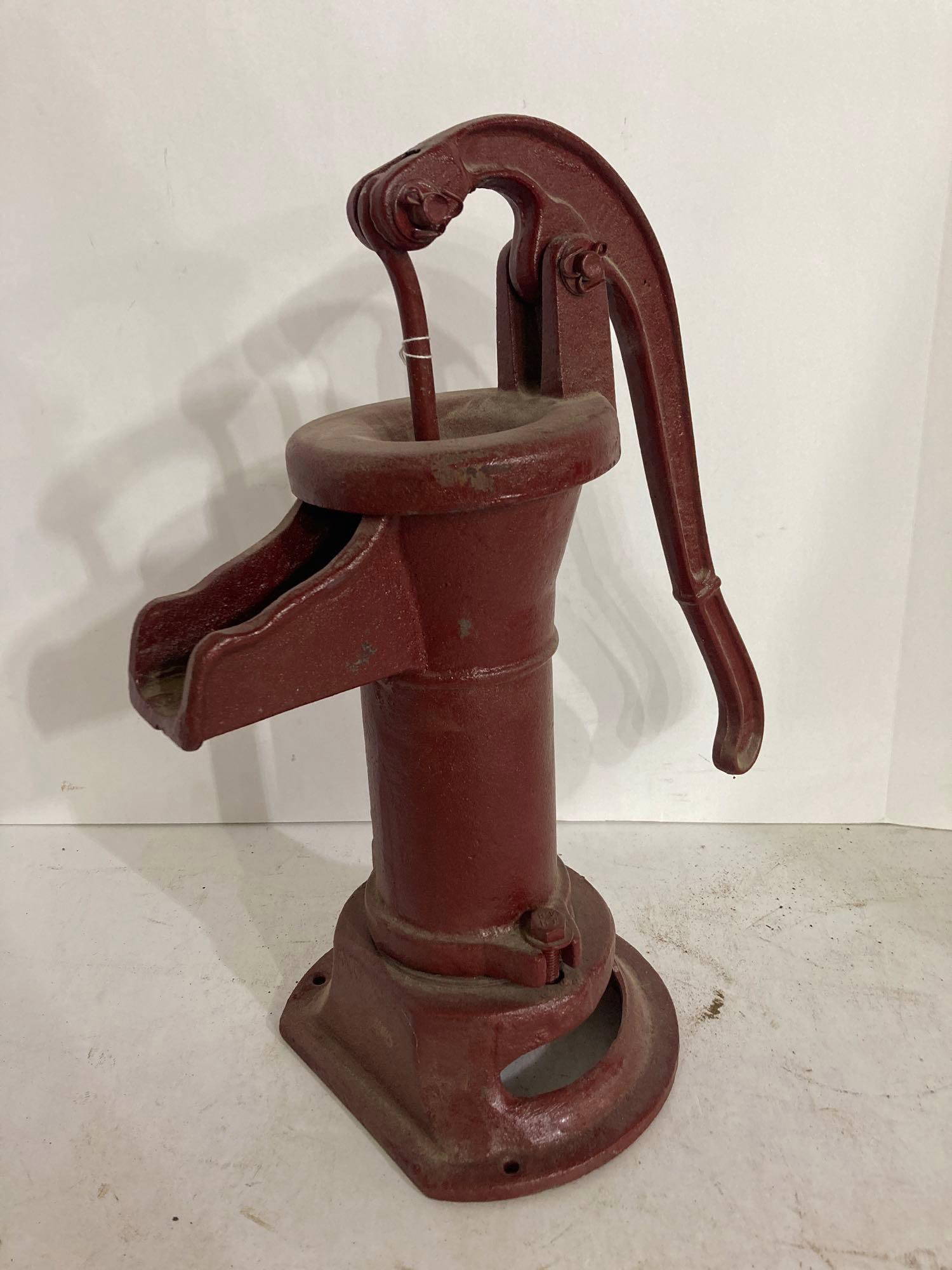 Red Painted Pitcher Pump Auction