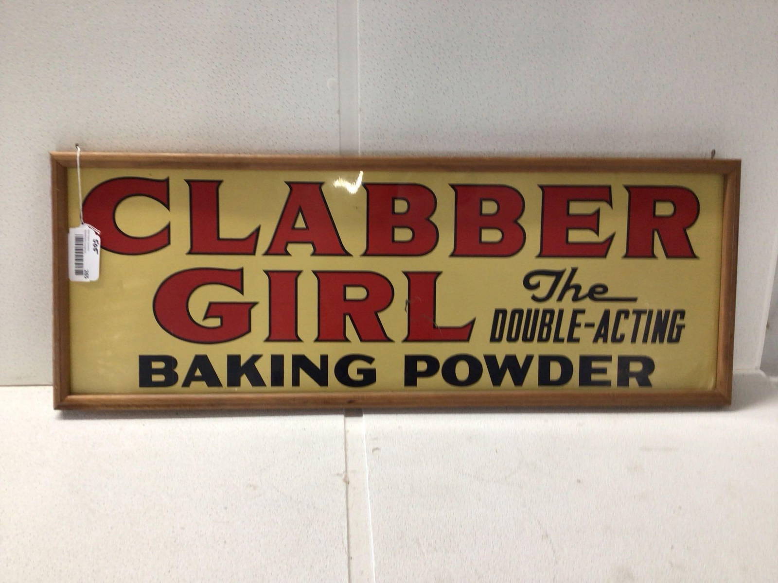 Clabber Girl Dst Sign Auction