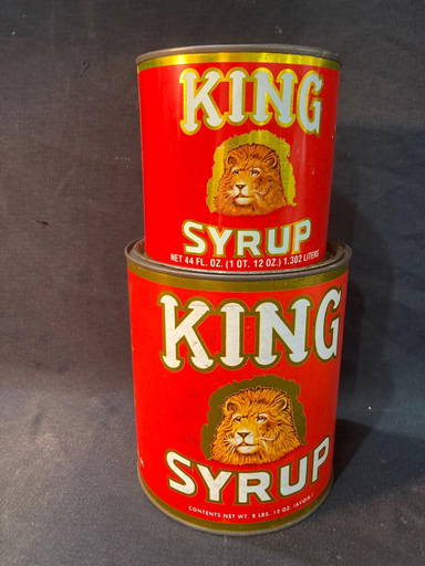 King Syrup Cans