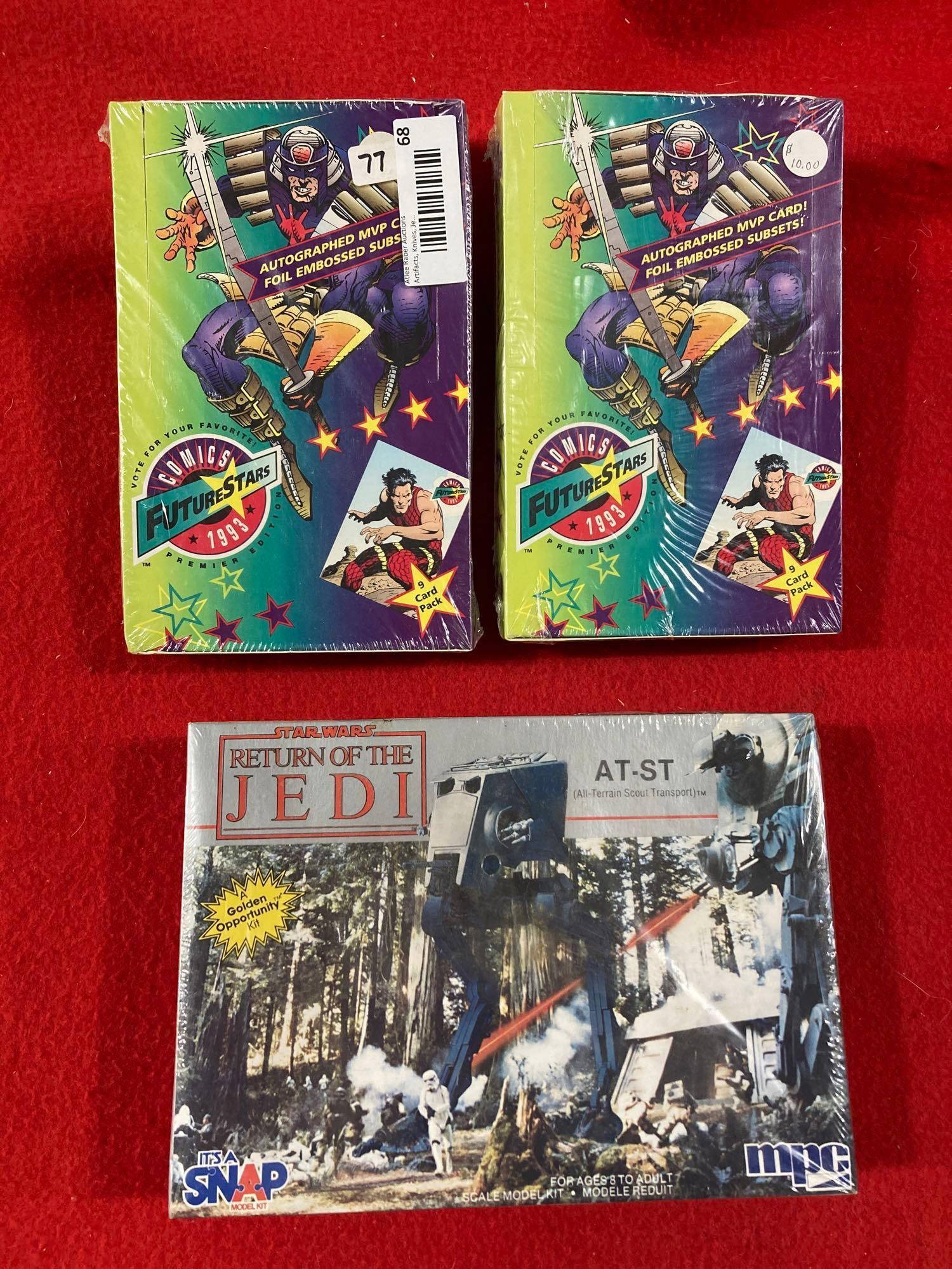 1993 Comics Future Stars Cards And Star Wars Return Of The Jedi Model ...