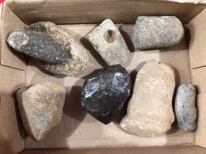 Stone Axe, And Native American Tooling