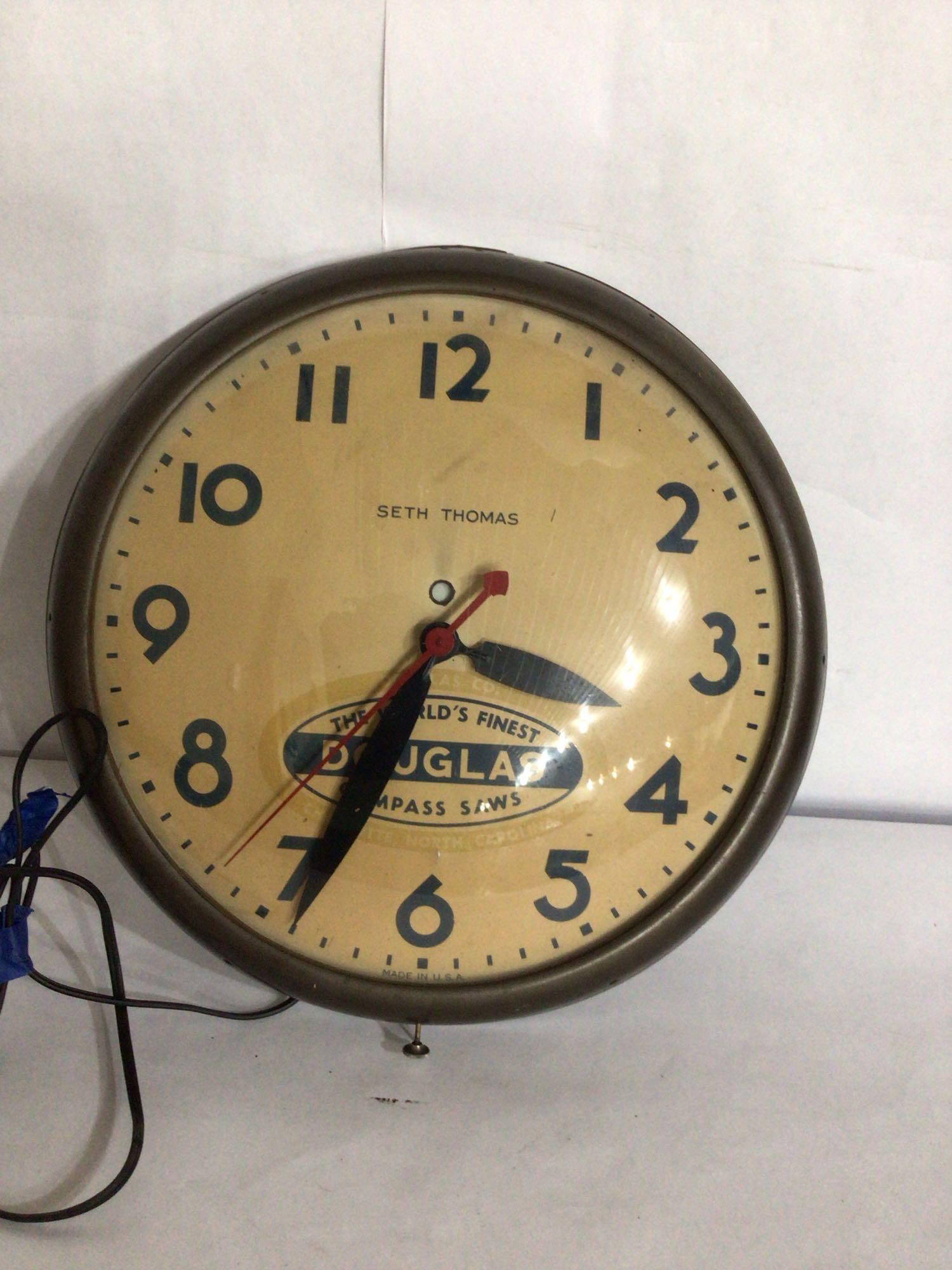 Seth Thomas Douglas Compass Saws Clock Auction