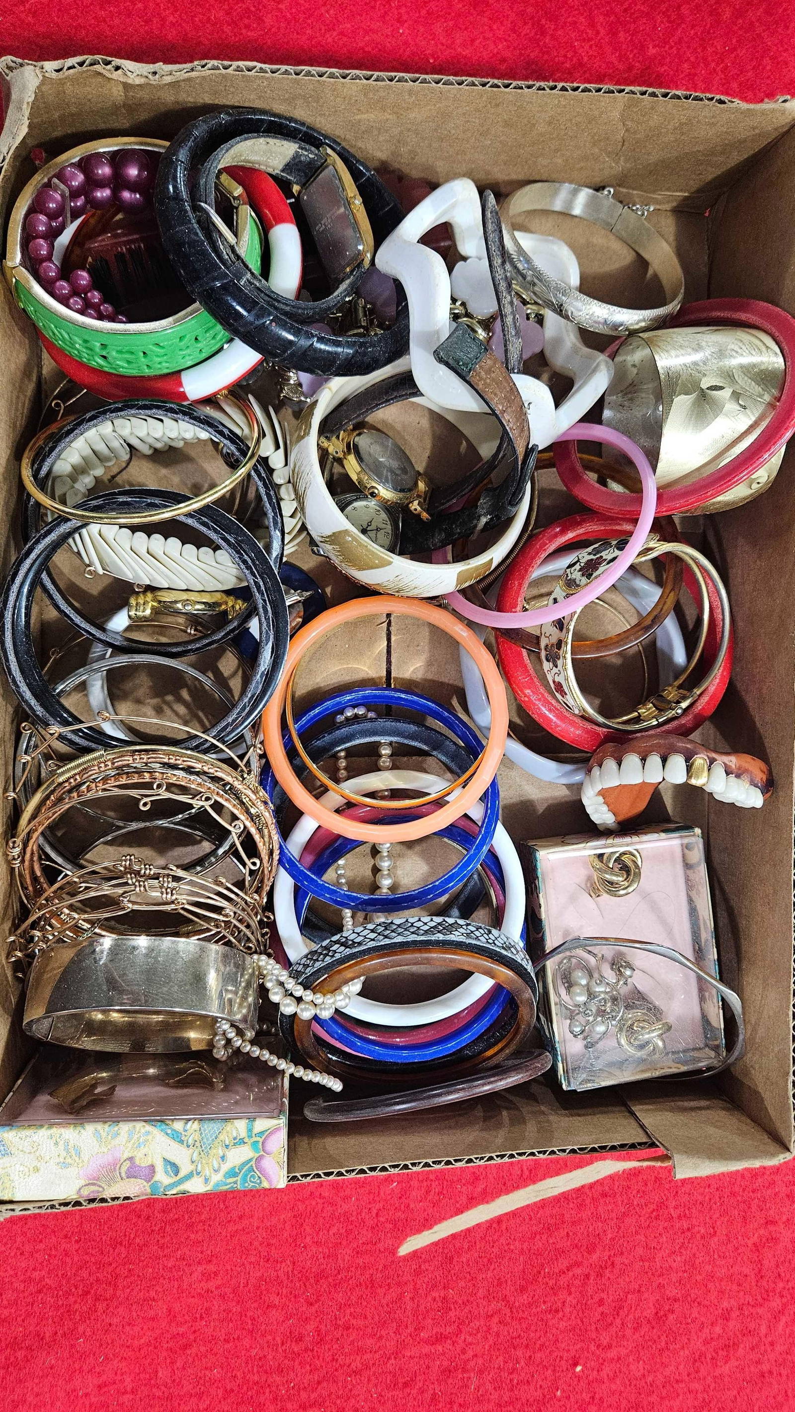 Gold Tooth And Large Lot Of Bracelets And Jewelry Auction