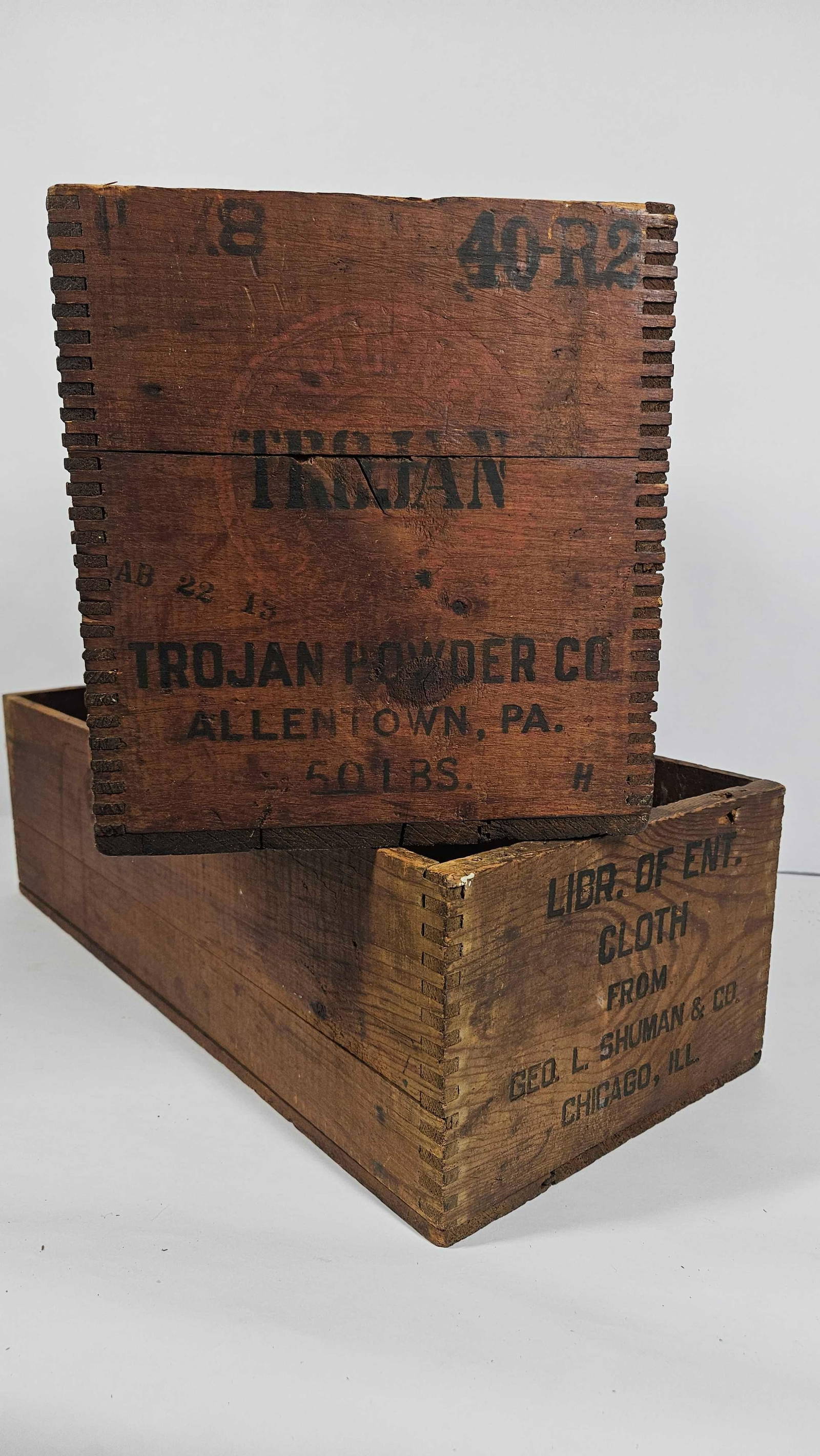 Trojan Explosives Crate And Shipping Box Auction