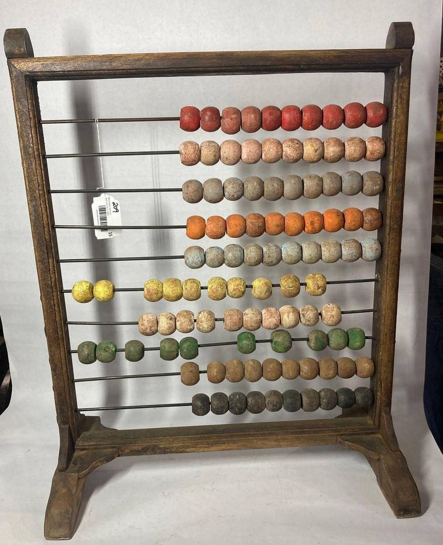 Large Mongolian Math Abacus Auction
