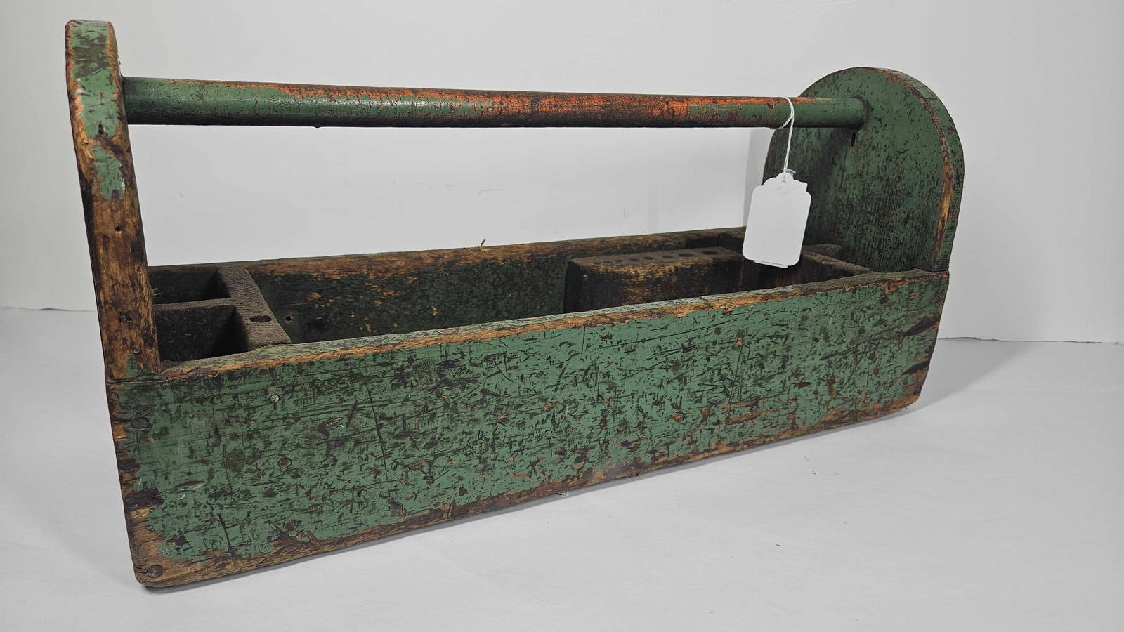 Turquoise Painted Tool Caddy Auction