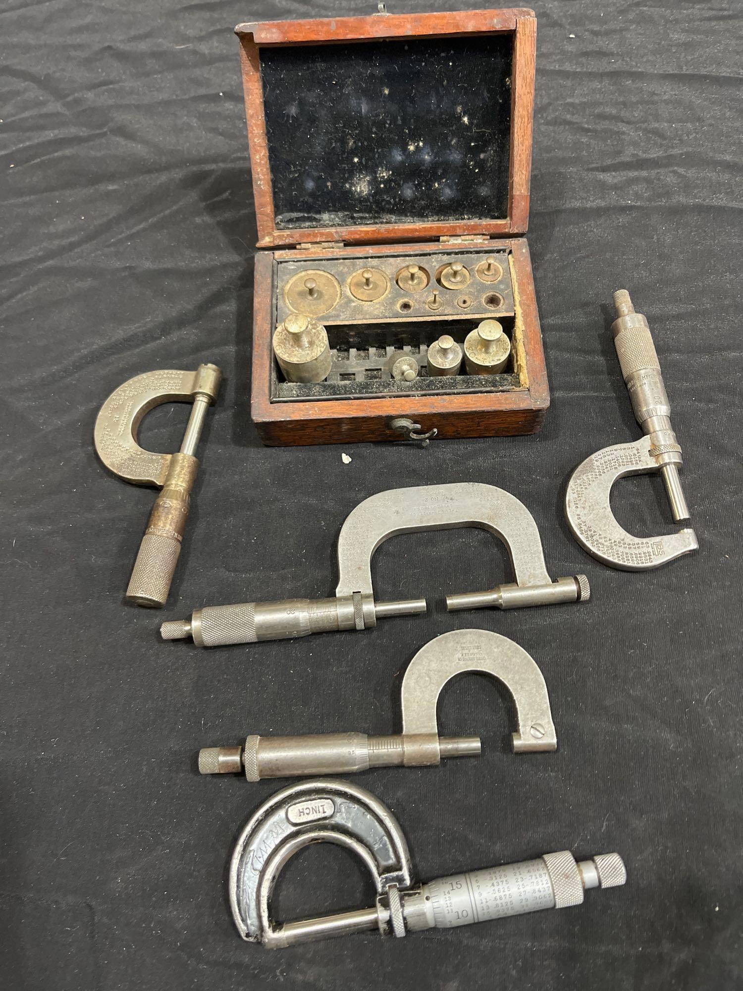 Starrett Micrometers & Scale Weights Auction