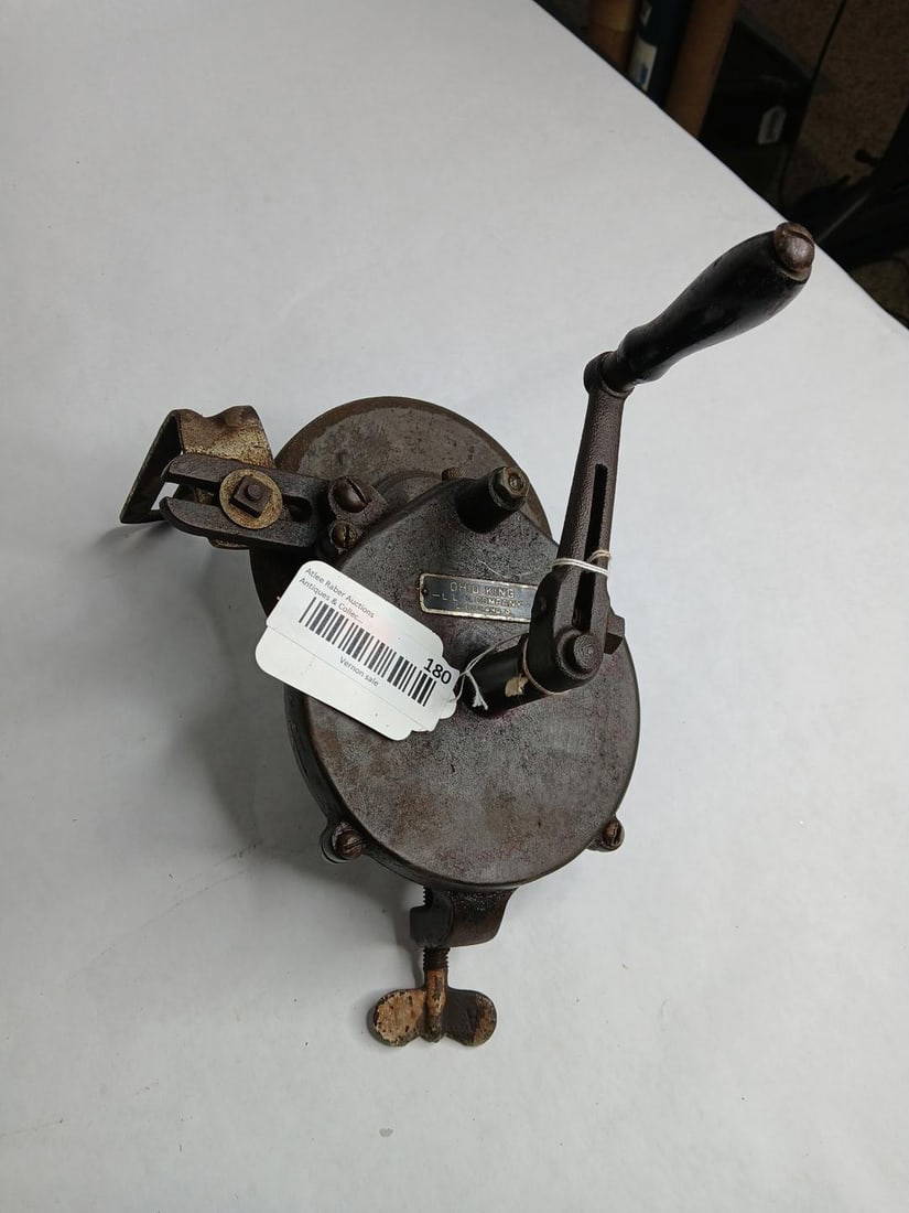 Ohio King Clamp On Hand Crank Bench Grinder Auction