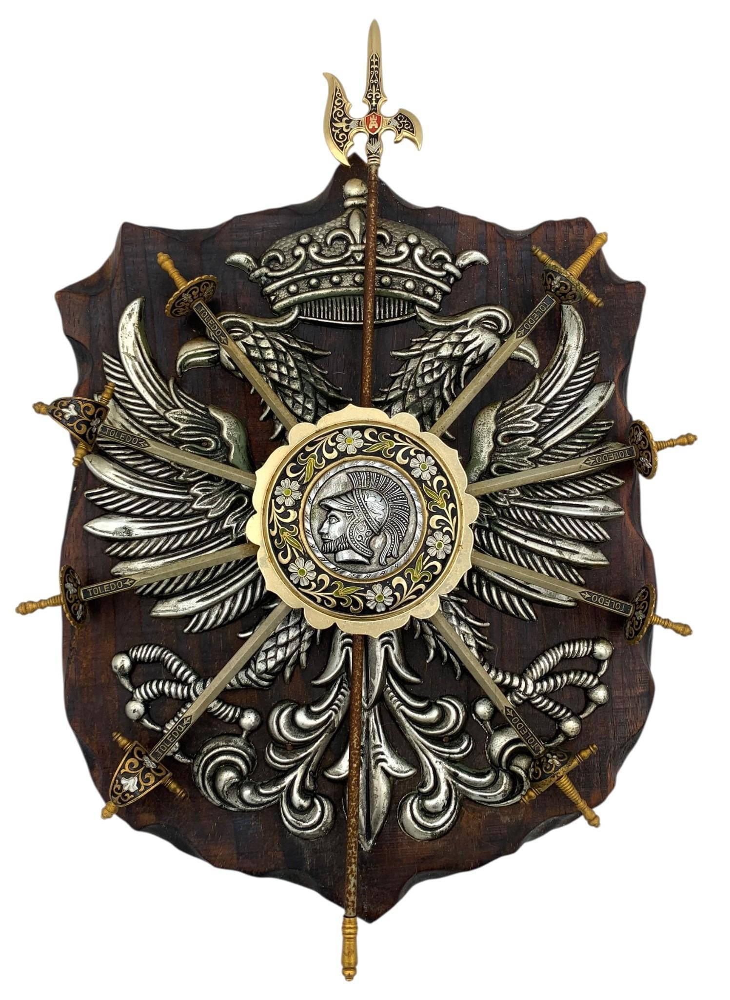 Mid Century Spanish Toledo Miniature Rapier, Sword, Weaponry Eagle Coat ...