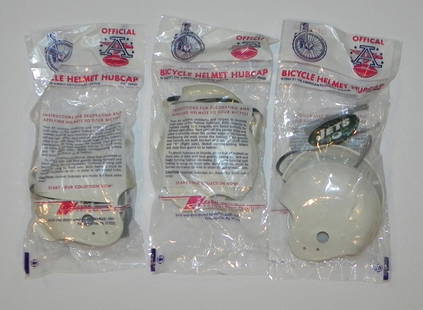 Mint 1969 Ny Jets Afl Football Helmet Bike Hubcaps