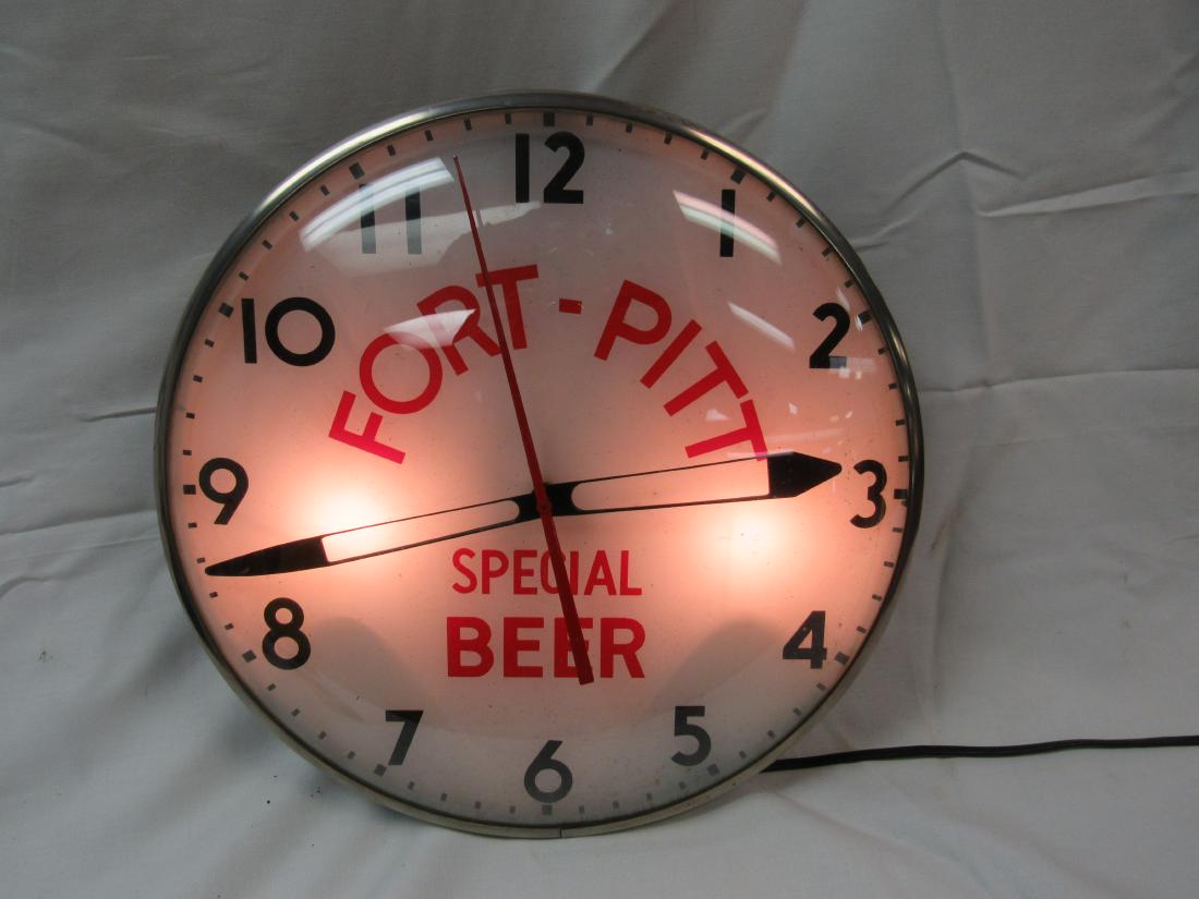 Vintage Fort-Pitt Special Beer Telecron Clock