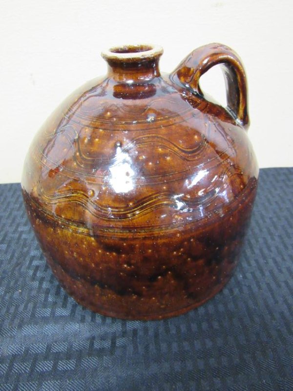 Sand Mountain Pottery Decorated Buggy Jug