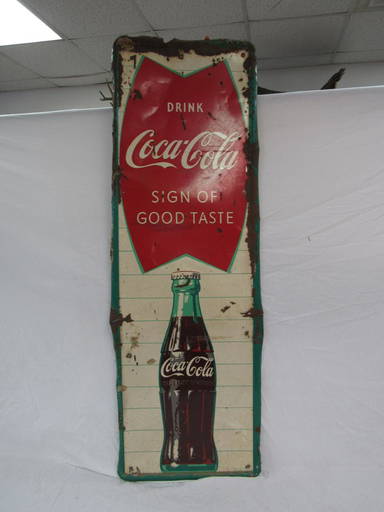 1960 Robertson Coca Cola Fishtail Sign
