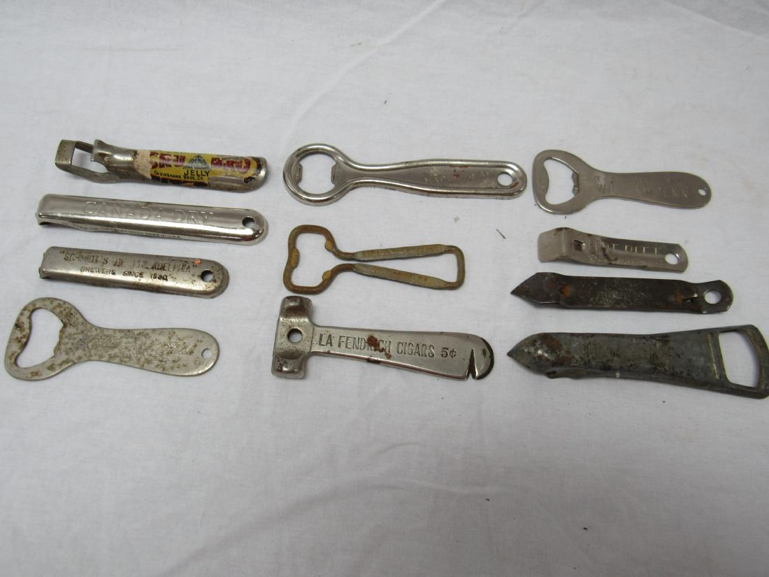 Lot of 11 Vintage Advertising Bottle Openers