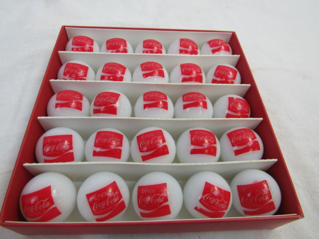 Lot of 25 Vintage Enjoy Coca-Cola Marbles