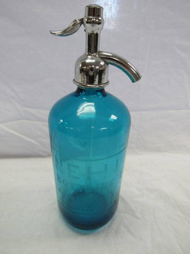 Vintage Blue Nehi Seltzer Bottle