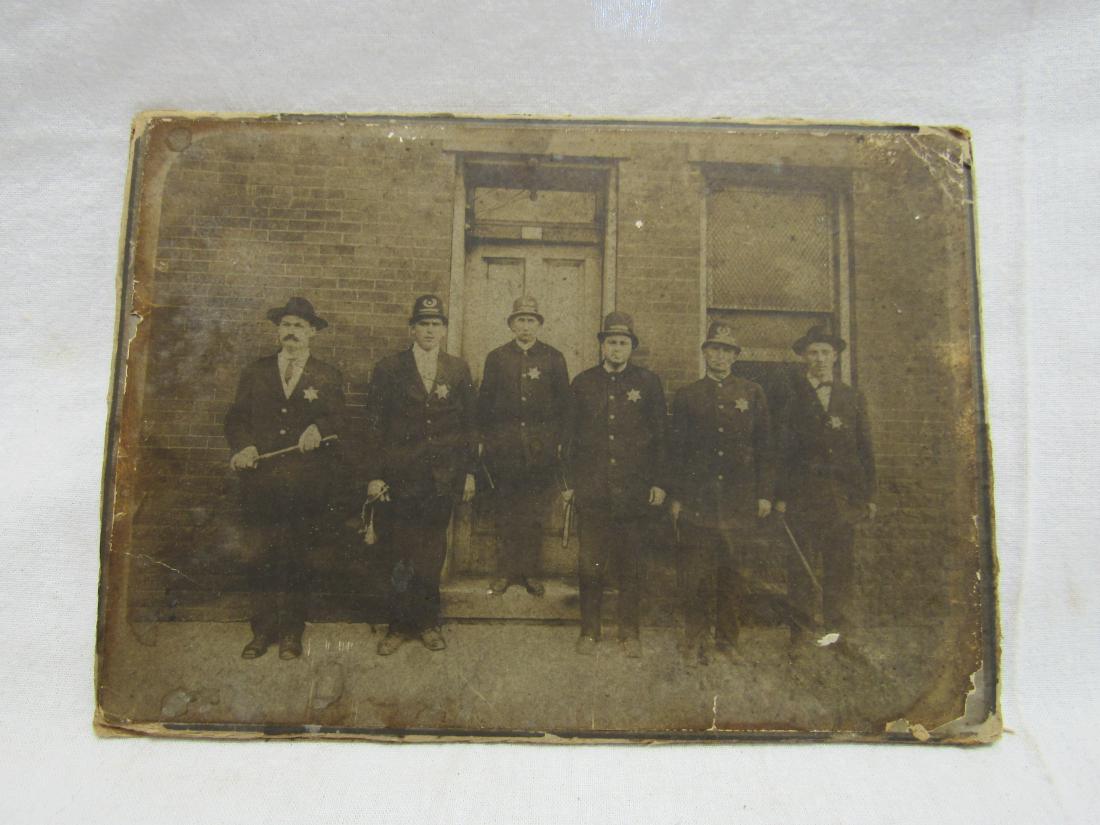 Cabinet Card of 6 Identified Police Officers