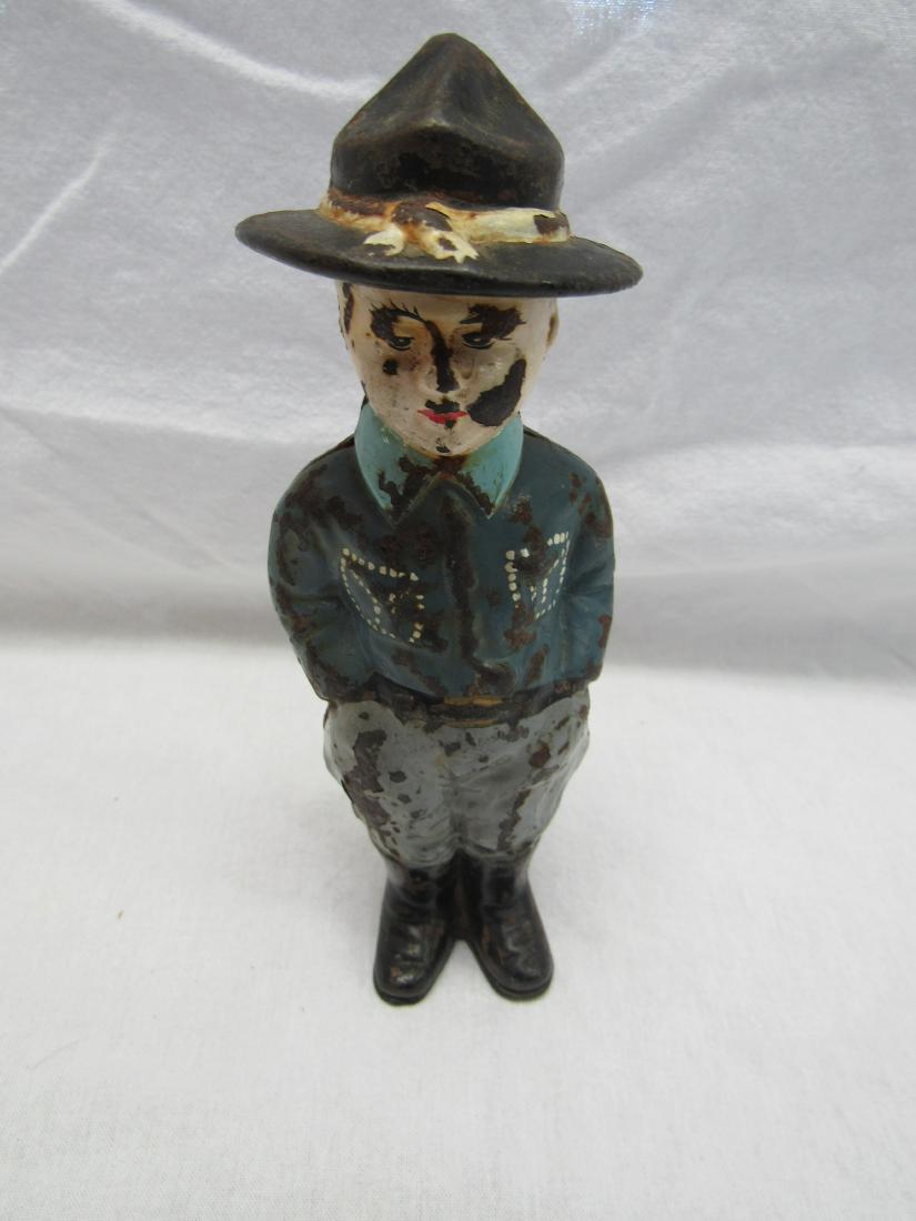 Vintage Cast Iron Boy Scout Bank