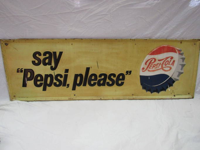 1956 "say Pepsi, Please" Sign