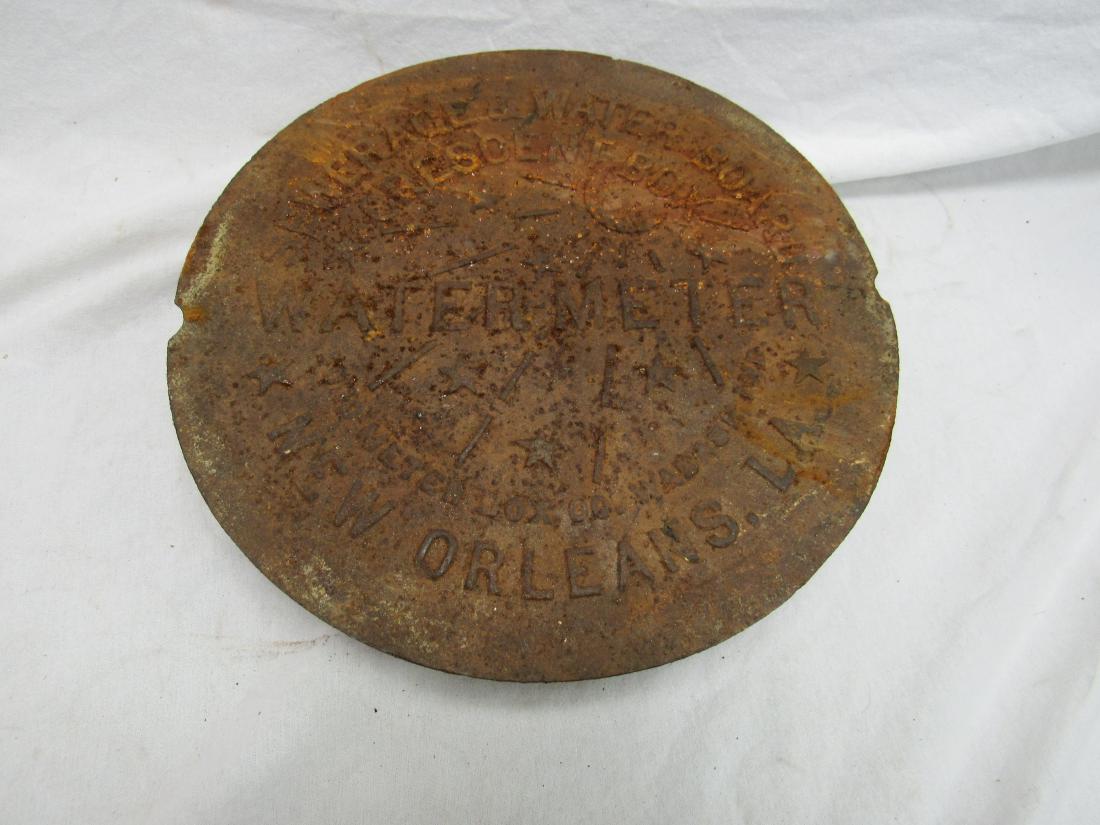 Cast Iron New Orleans Water Meter Cover