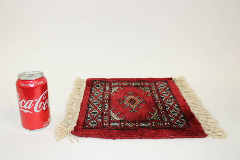 Vintage Salesman Sample Wool Persian Rug.