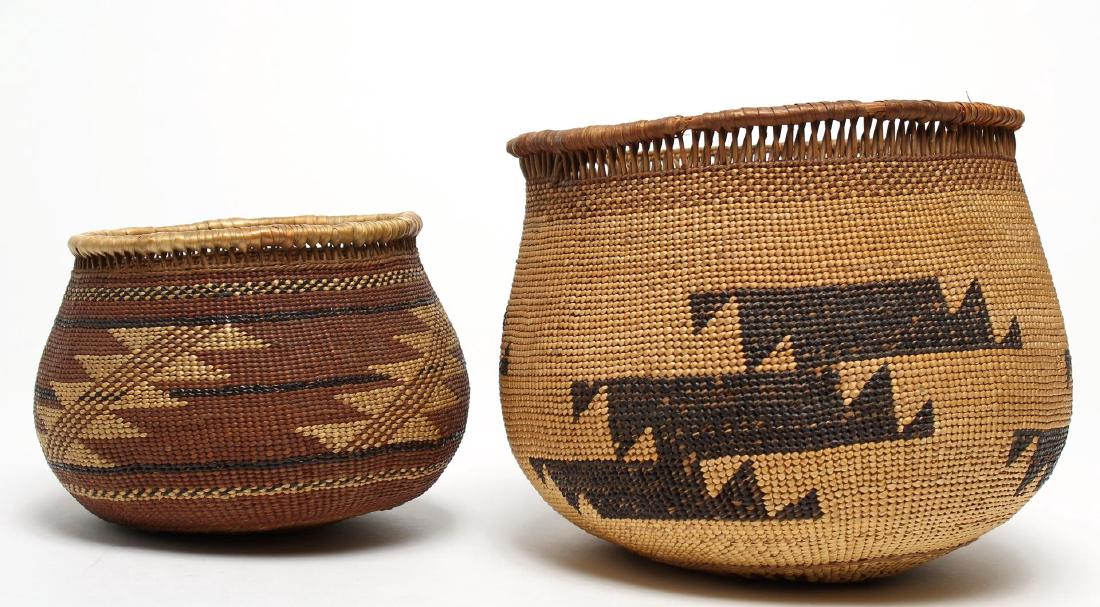 Native American Hupa/Yurok Baskets Northwest Coast