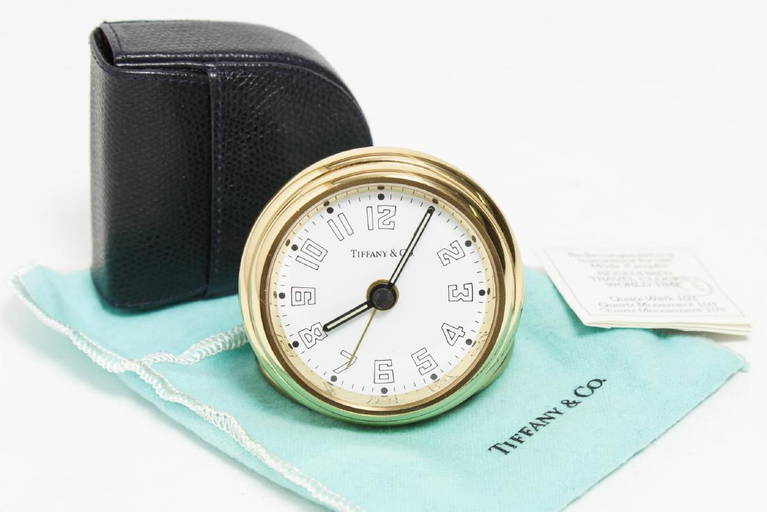 Tiffany & Co. Brass "aviator" Alarm Clock