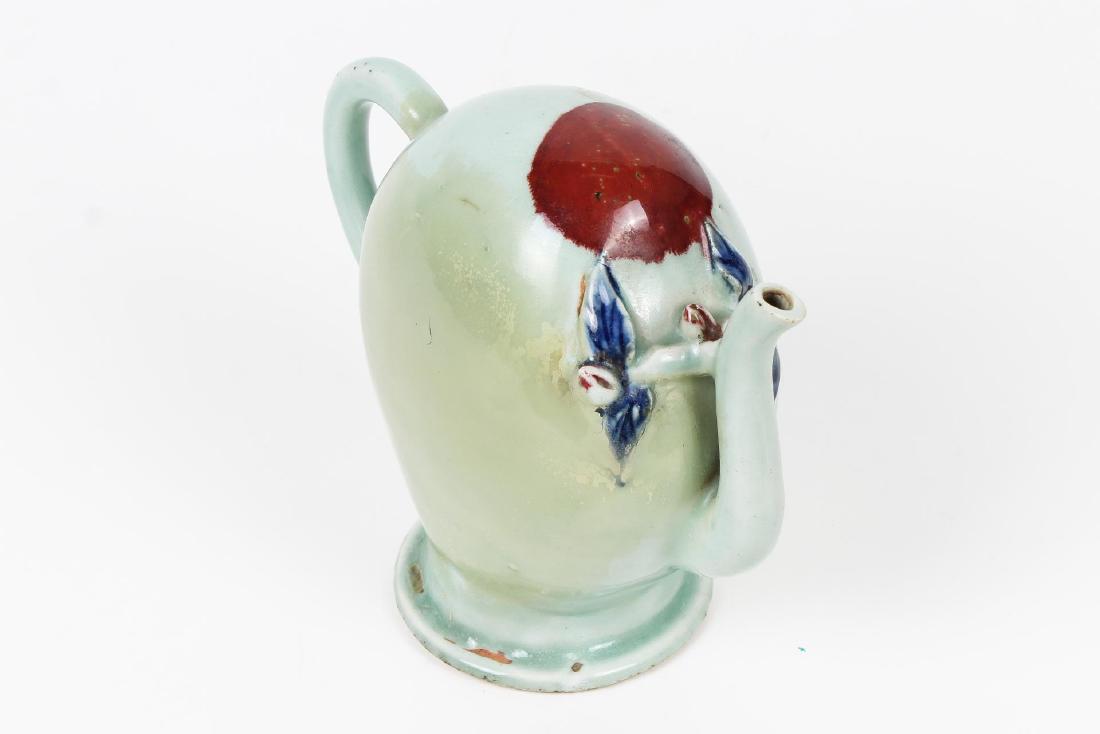 Chinese Porcelain Cadogan Wine Pot, Celadon