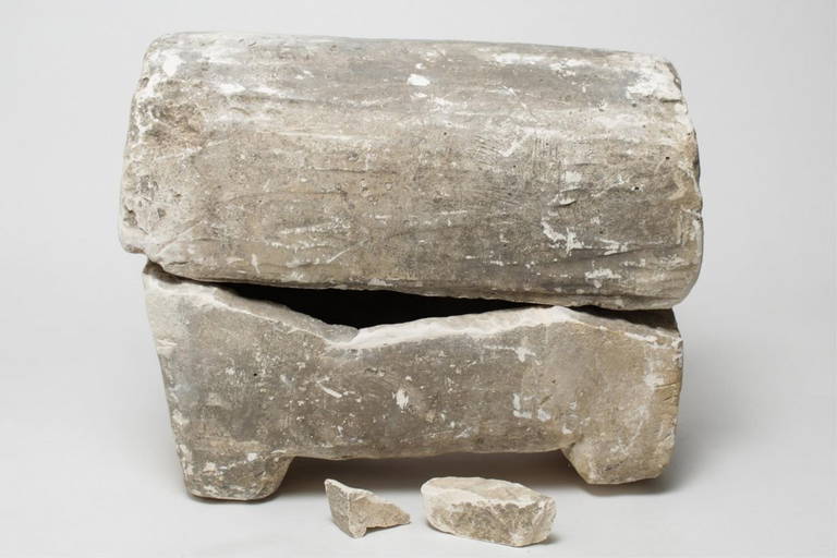 Ossuary Box, Judaica Manner, Cast & Domed Plaster
