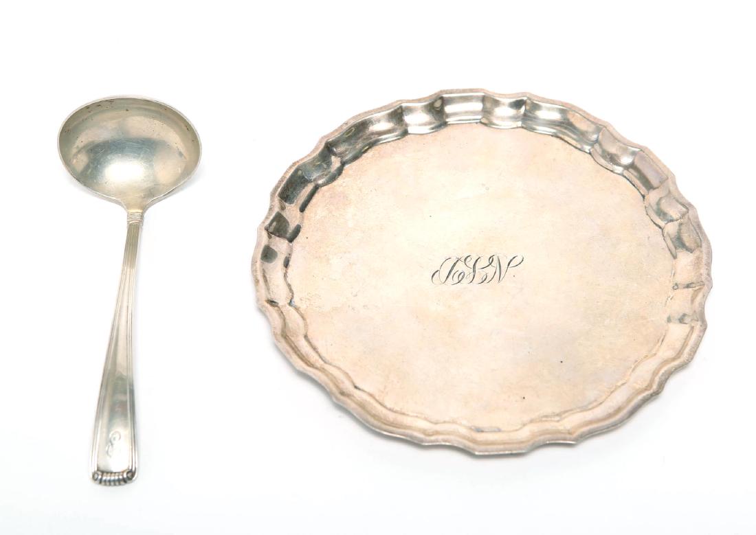 Cartier Sterling Silver Ladle & Salver or Tray