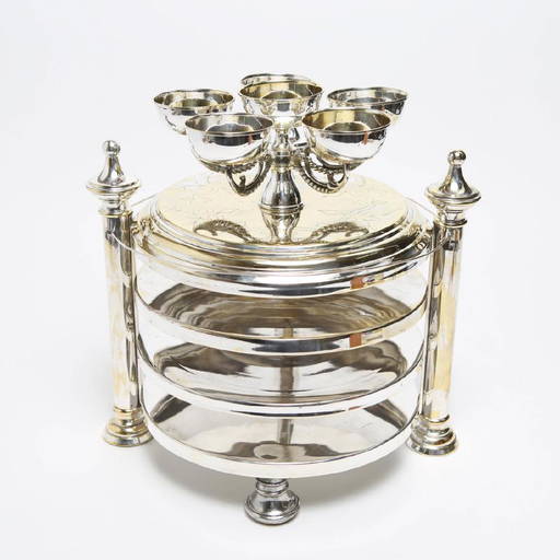 Judaica Seder/passover Three Tier Plate Set