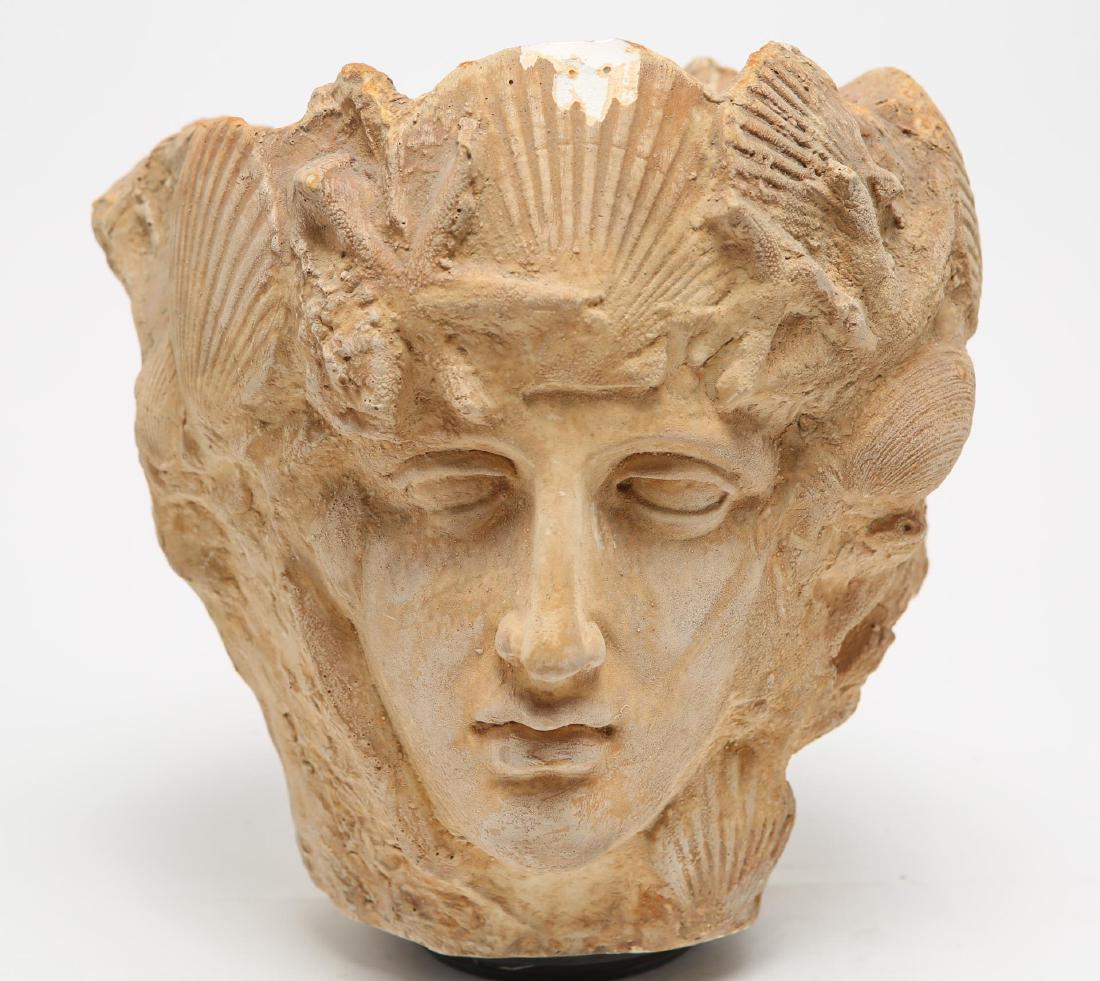 Composite Classical Planter, Head of a Sea Nymph