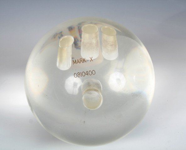192: 20th C Clear Lucite Bowling Ball