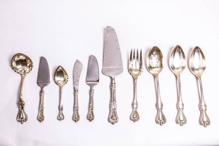 Towle Silver "old Colonial" Serving Utensils 10 Pc