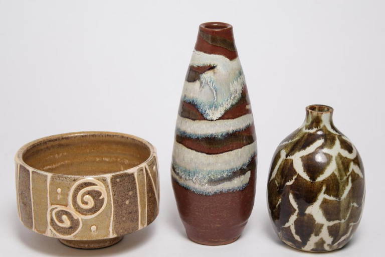 Mid Century Modern Japanese Studio Art Pottery, 3