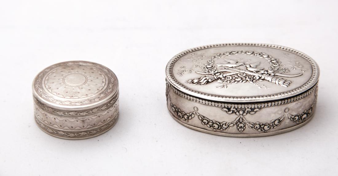 Hanau German & Other Silver Pill Boxes, 2