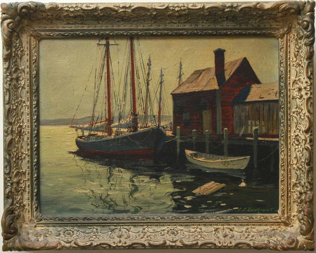 C.h. Amundsen Aka J.j. Enwright "home Port" Oil