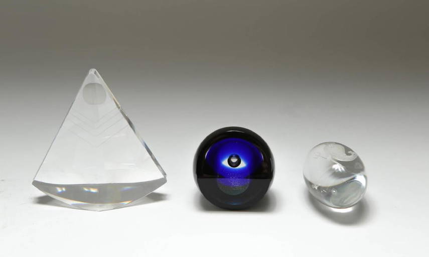 Vintage Swedish Art Glass Paperweights