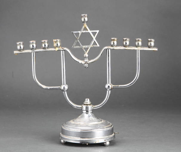 Judaica Chrome Musical Hanukkah Menorah